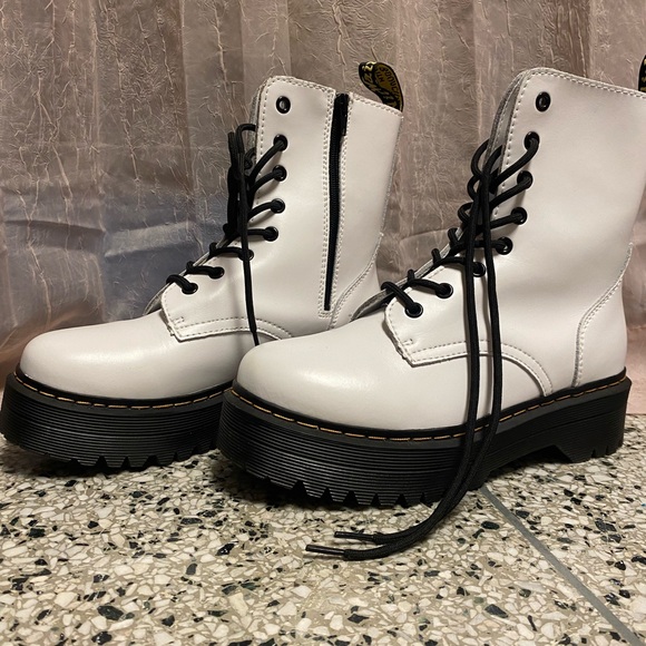 Dr. Martens | Shoes | White Jadon Doc Martin Platform | Poshmark
